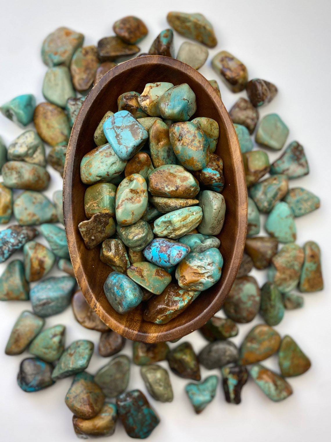 Natural Turquoise Tumbled Stone | Turquoise Pocket Stone | Healing ...