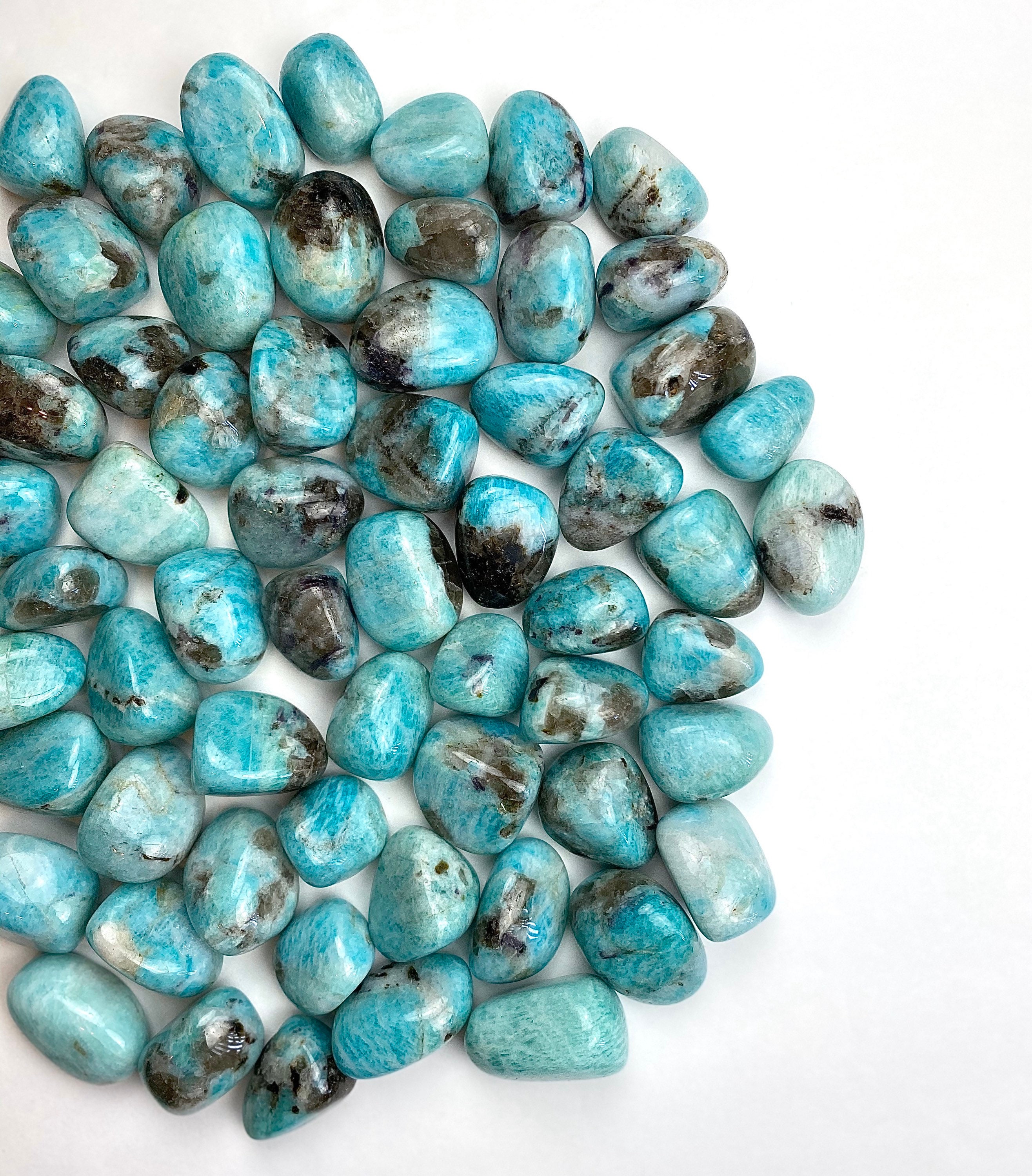 Amazonite Smoky Quartz Tumbled | Communication Stone | Polished ...