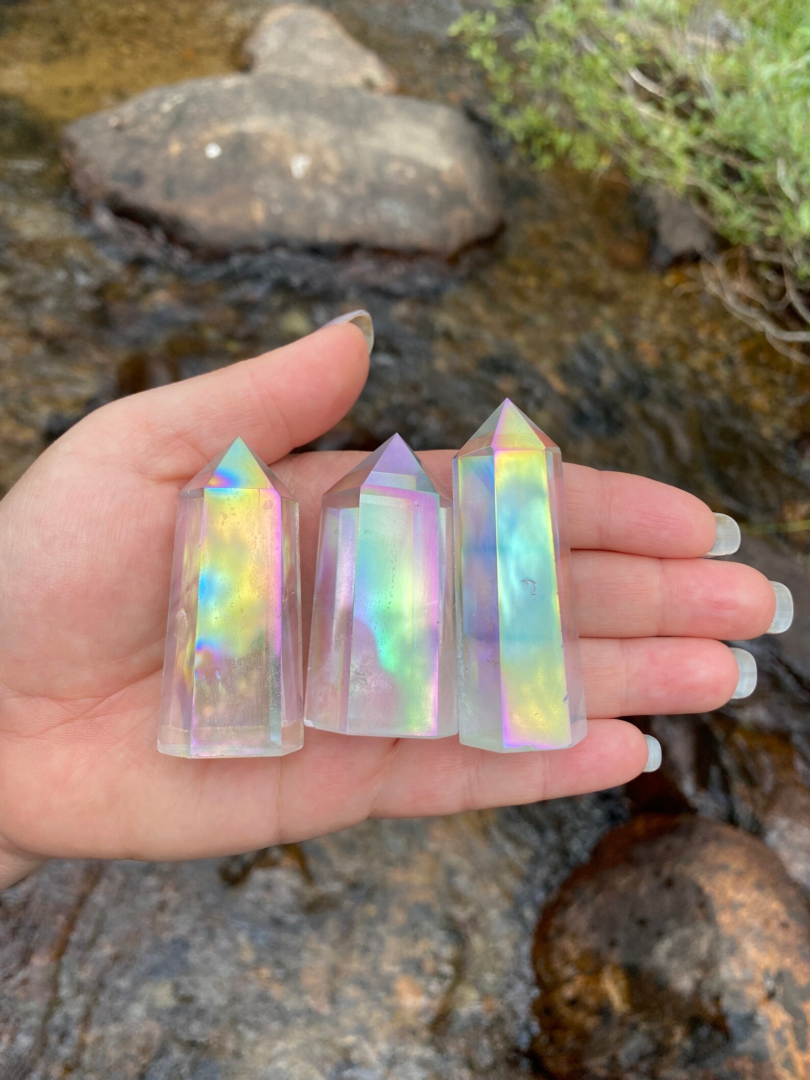 Aura Quartz Tower, Angel Aura Quartz Point, Self-standing, Crystal Home ...