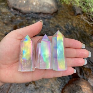 Aura Quartz Tower, Angel Aura Quartz Point, Self-standing, Crystal Home ...