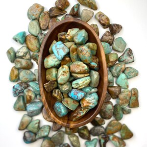 Natural Turquoise Tumbled Stone | Turquoise Pocket Stone | Healing ...