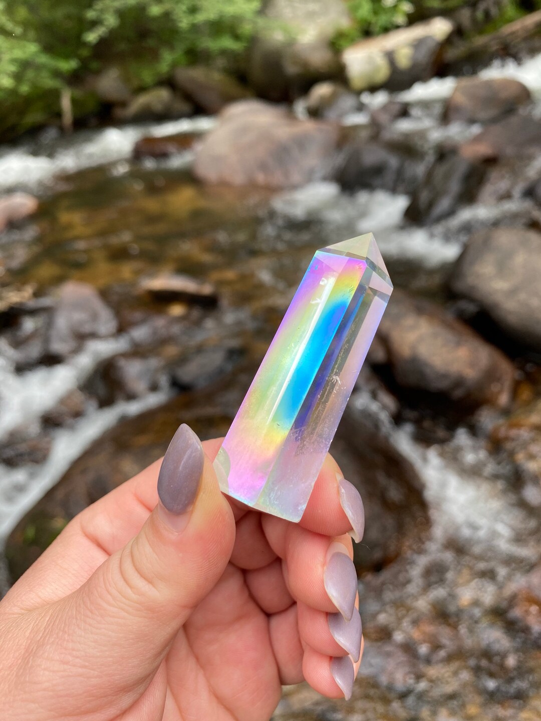 Aura Quartz Tower, Angel Aura Quartz Point, Self-standing, Crystal Home ...