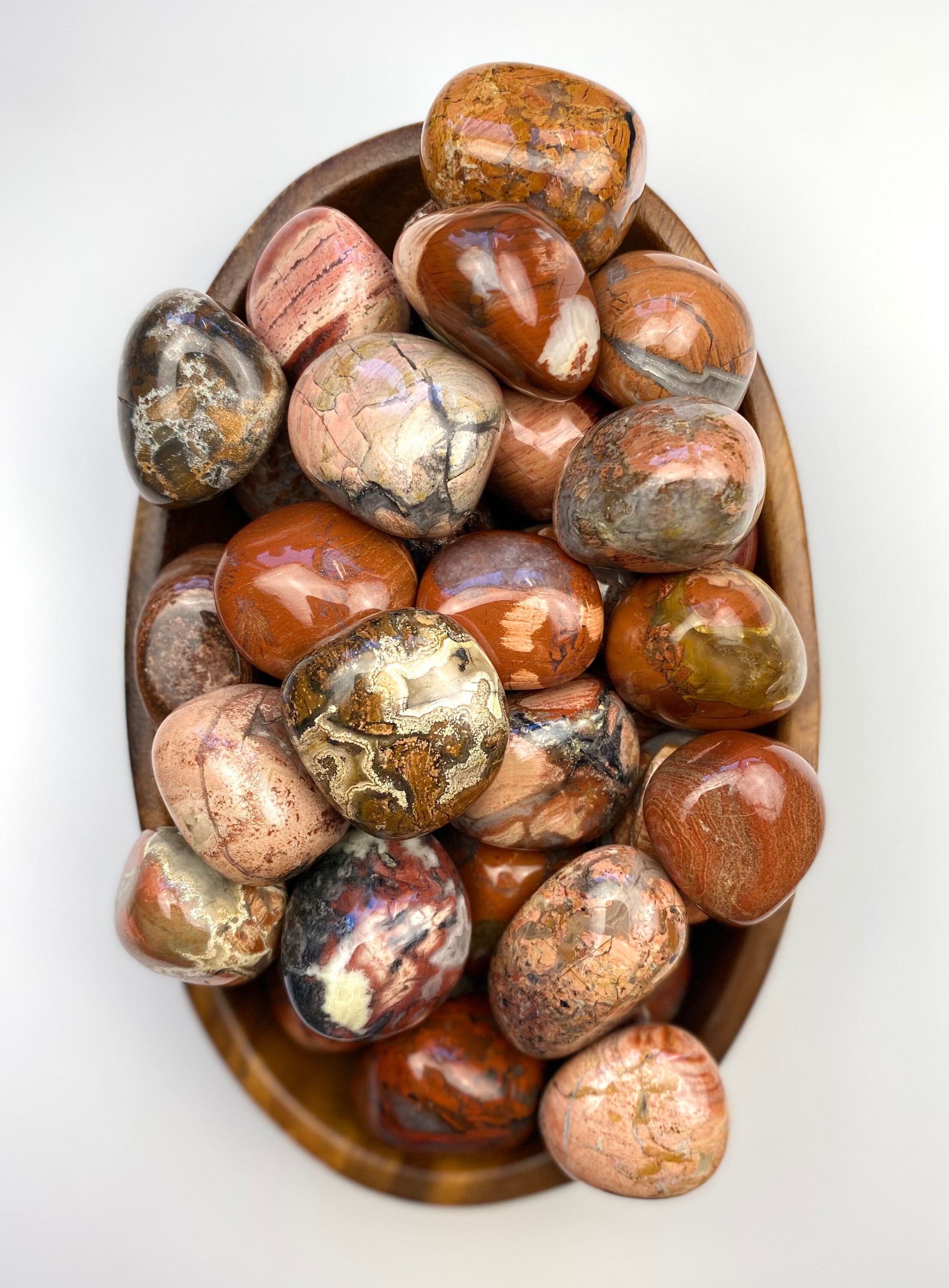 Poppy Jasper Tumbled Stone Polished Poppy Jasper Pocket | Etsy