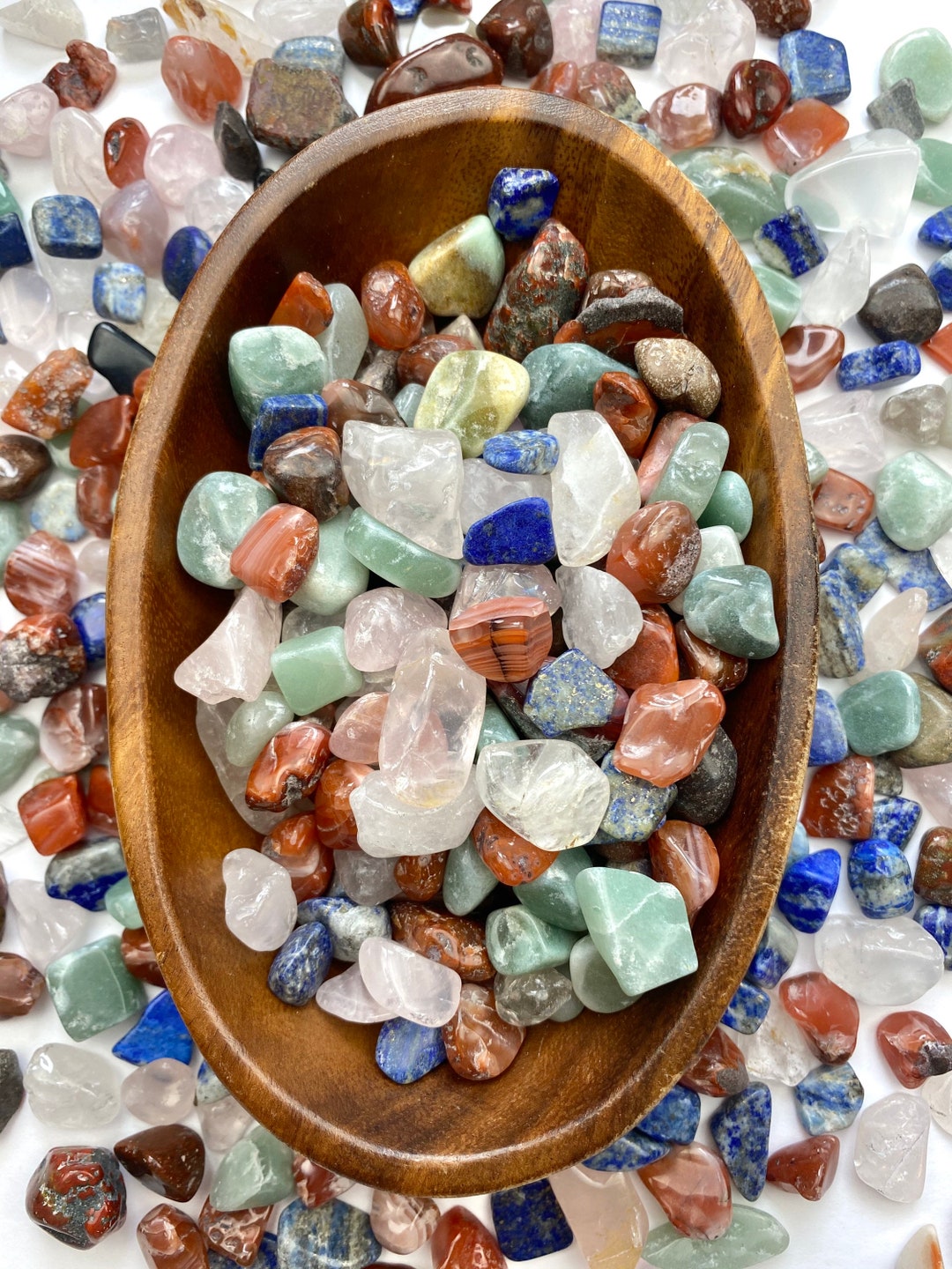 Assorted Bulk Tumbled Stones, B Quality Mixed Gemstone Tumbles, You ...