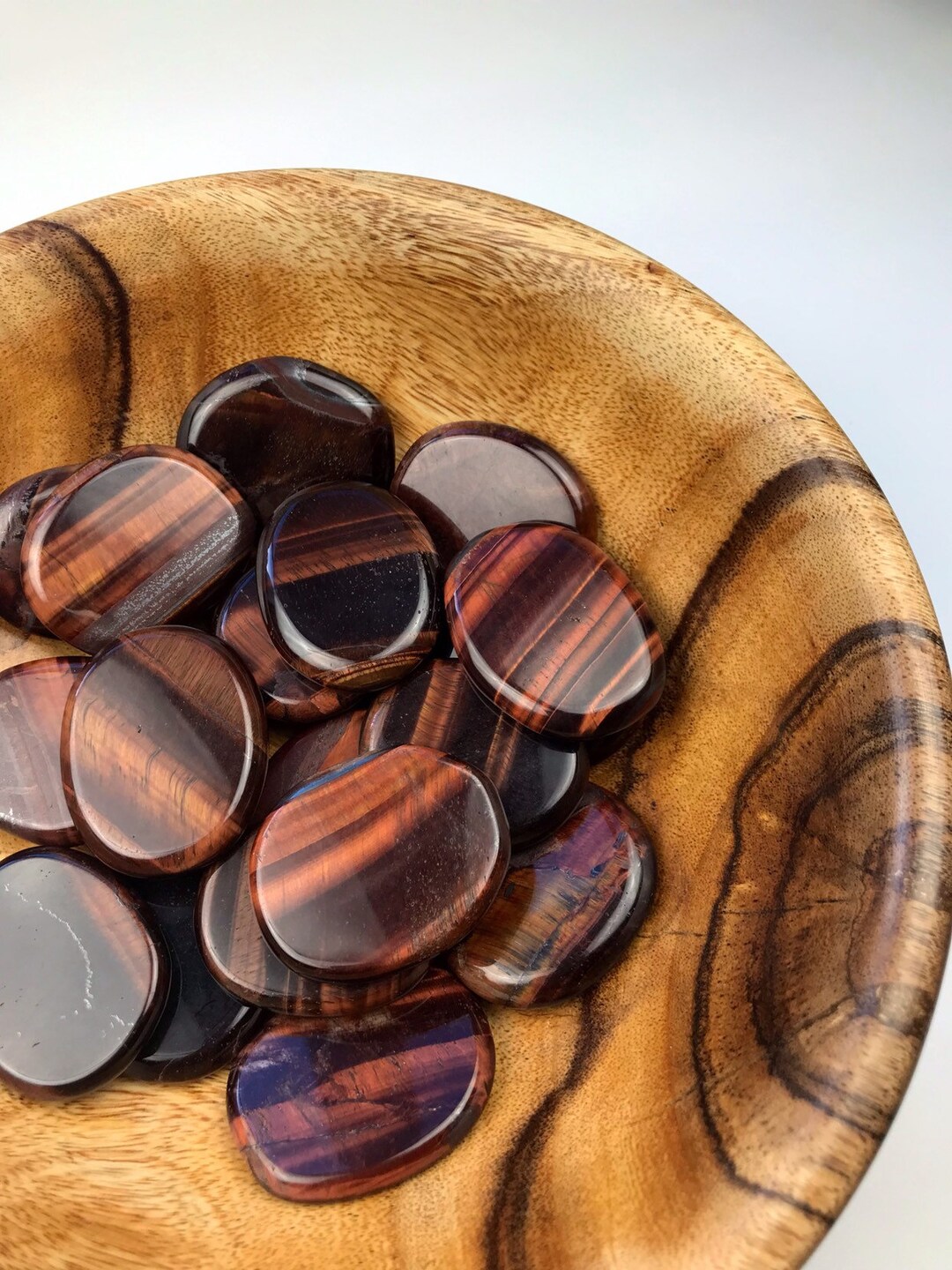 Red Tigers Eye Smooth Stone Red Tiger Eye Pocket Stone - Etsy