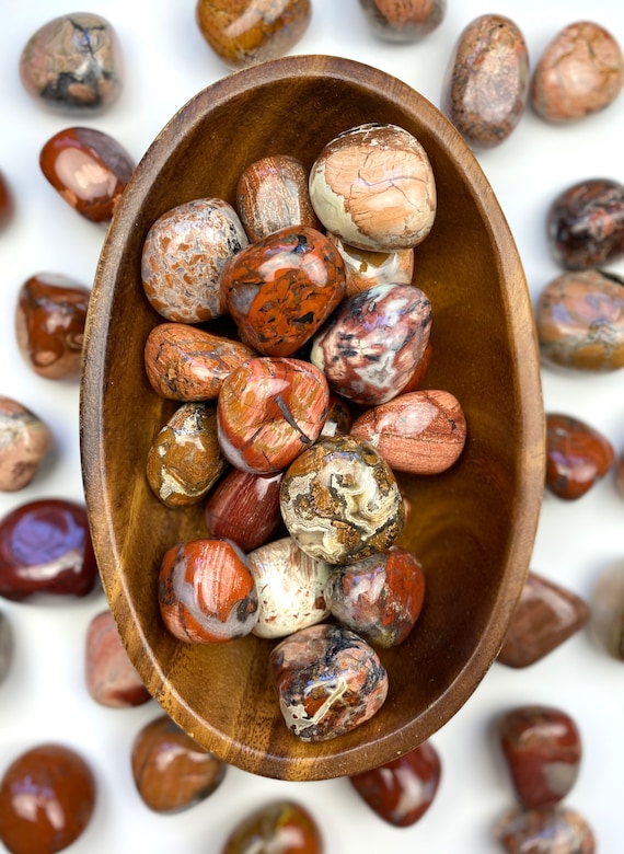 Poppy Jasper Tumbled Stone Polished Poppy Jasper Pocket | Etsy