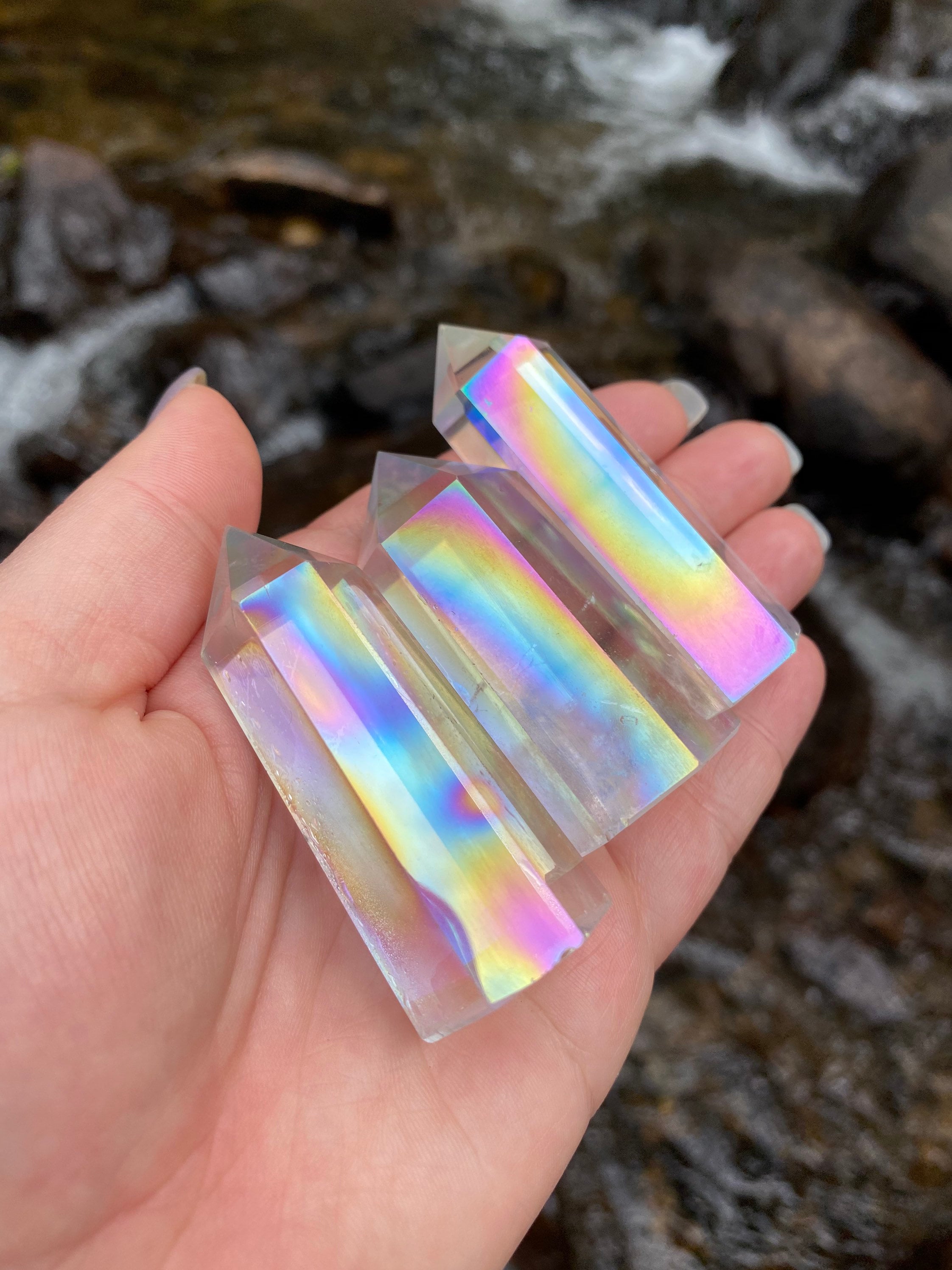 Aura Quartz Tower, Angel Aura Quartz Point, Self-standing, Crystal Home ...