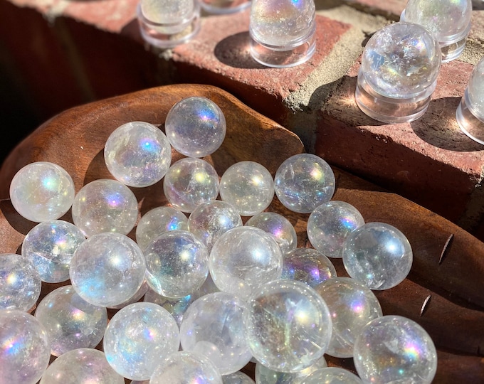 Pink Angel Aura Quartz Ball/aura Quartz Crystal Sphere/aura Quartz ...