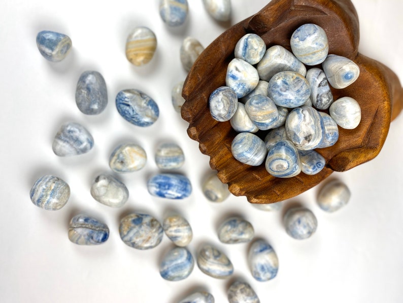 Blue Scheelite Tumbled Stone Lapis Lace Onyx Rare Unusual - Etsy