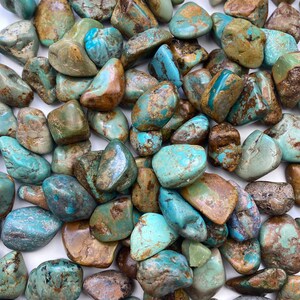 Natural Turquoise Tumbled Stone | Turquoise Pocket Stone | Healing ...
