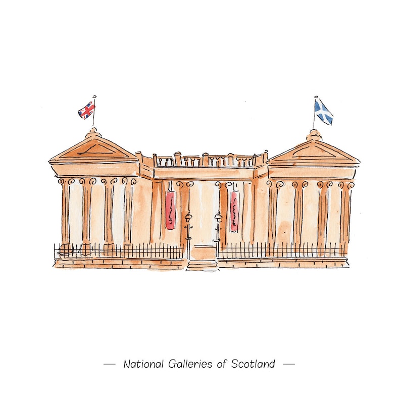 Edinburgh Art Print , Buildings of Edinburgh, Scotland - Etsy