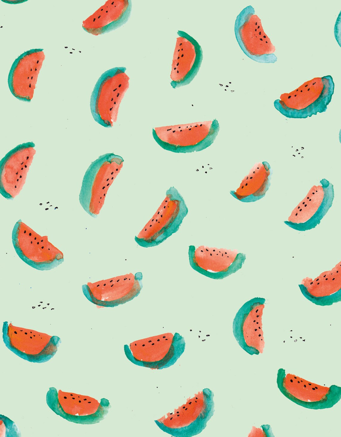 Summer Fruits - Watermelon Print A4 - Etsy