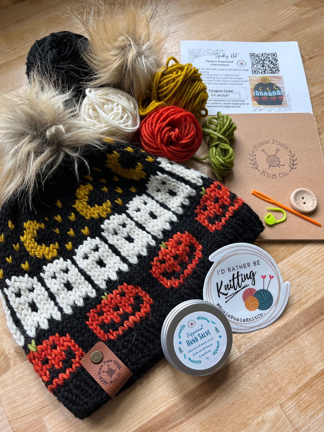 Spooky Hat Knitting Kit - Etsy