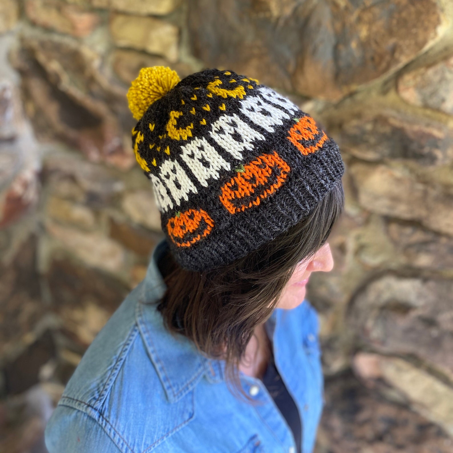 Spooky Hat Knitting Kit - Etsy