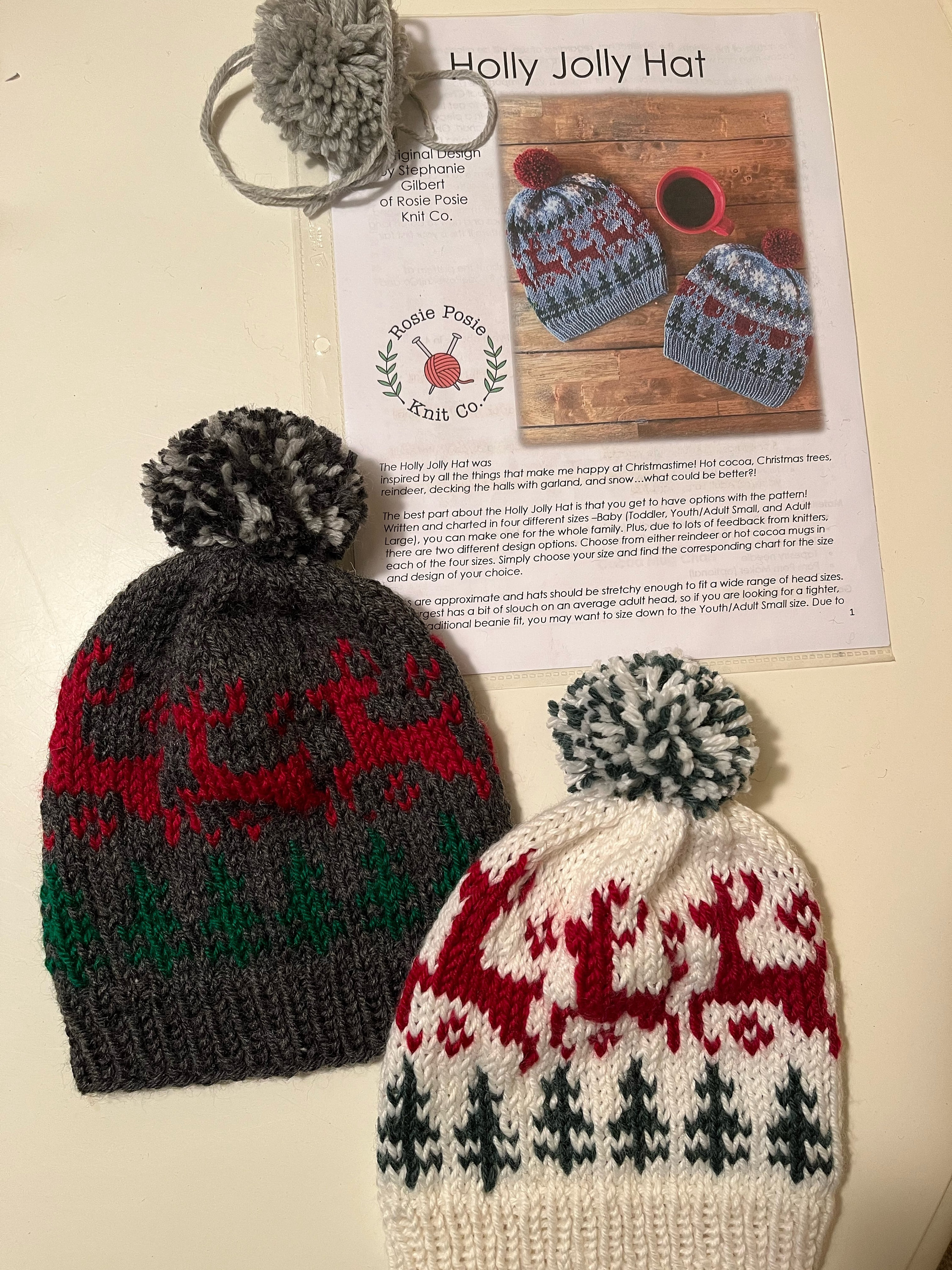 Holly Jolly Hat Pattern | Etsy