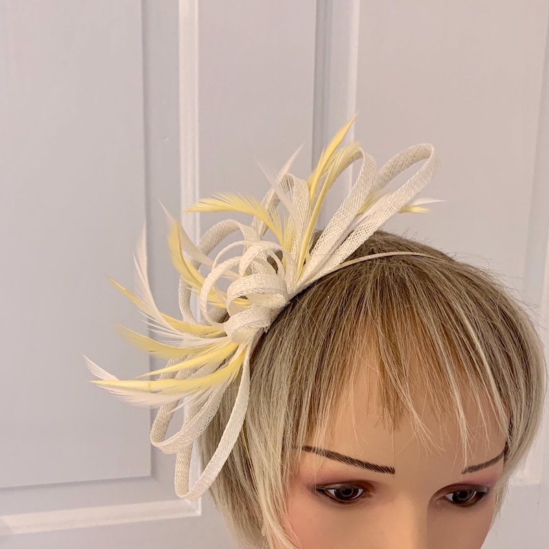 Yellow Fascinators for Weddings - Etsy UK