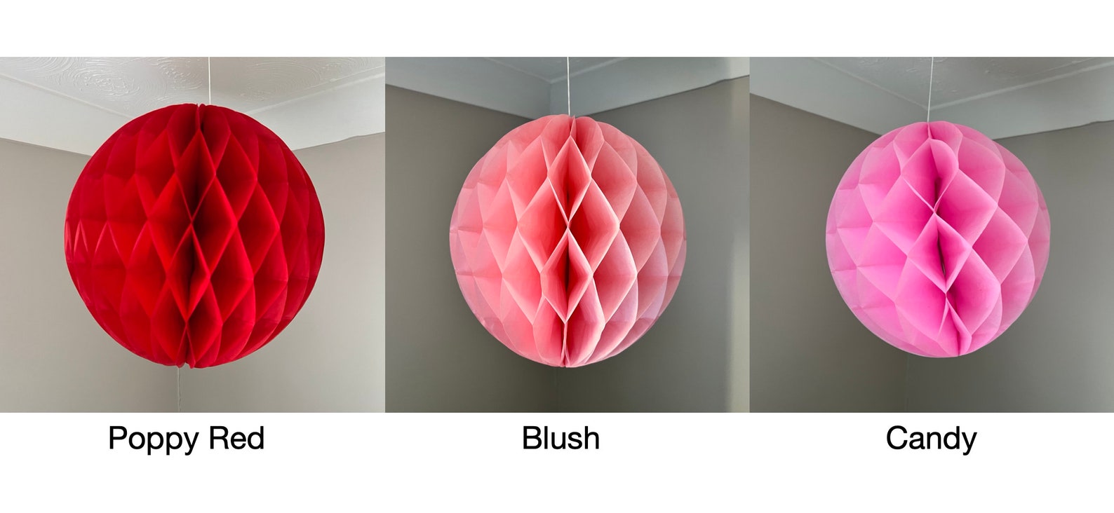 Honeycomb Paper Ball Colourful Wedding Party Hanging - Etsy UK