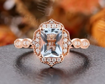 Antique Rose Gold Wedding Ring - Etsy