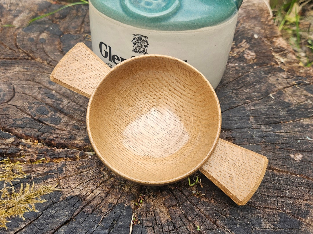Scottish Oak Wood Wooden Quaich Handmade by Quaichwood Crafts - Etsy UK