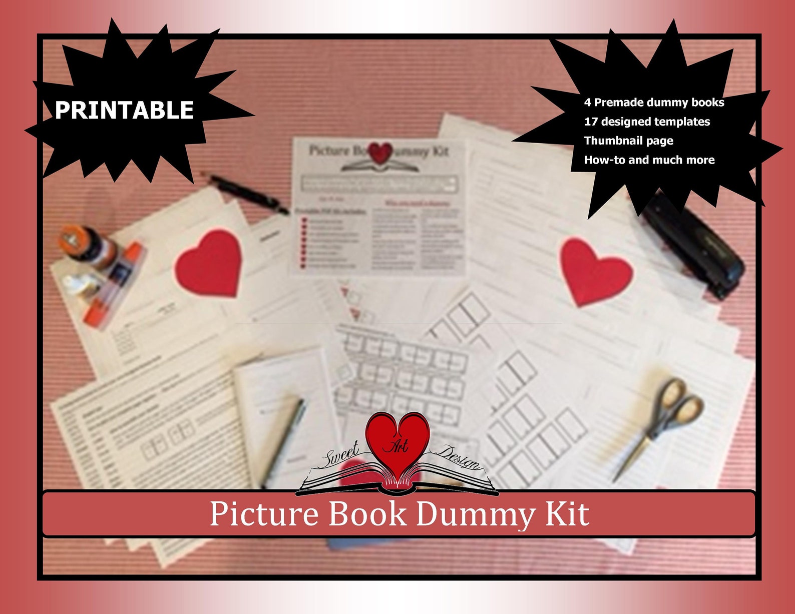 Printable Picture Book Dummy Kit - Etsy