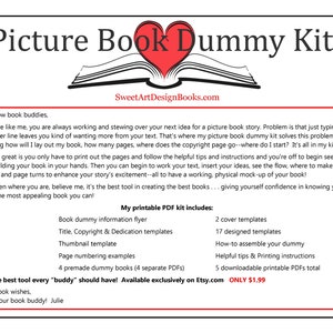 Printable Picture Book Dummy Kit - Etsy