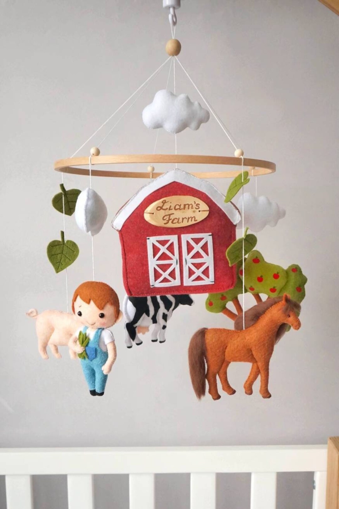 Farm Animals Baby Mobile: Country Nursery Decor - Etsy
