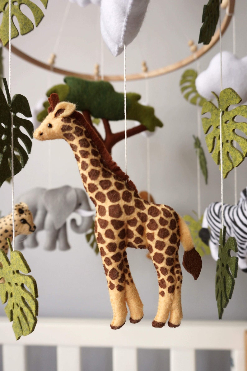 Safari Animals Mobile African Animals Mobile Jungle Animals - Etsy