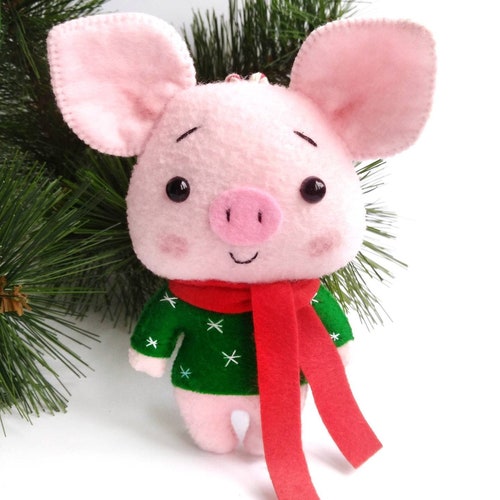 Pig Christmas Ornaments - Etsy
