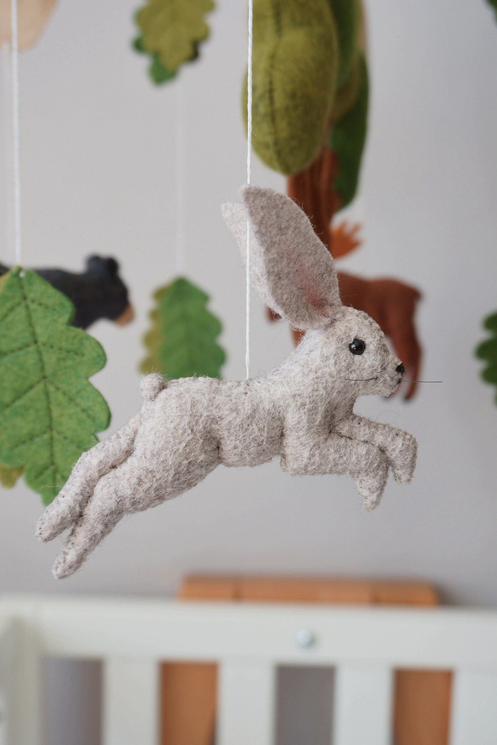 Woodland Mobile Animal Mobile Forest Animal Mobile Hanging | Etsy