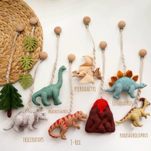 Dinosaurs Toy, Baby Stroller Toys, Dino Pram Rattle, Pram Clip With ...