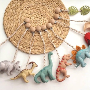 Dinosaurs Toy, Baby Stroller Toys, Dino Pram Rattle, Pram Clip With ...