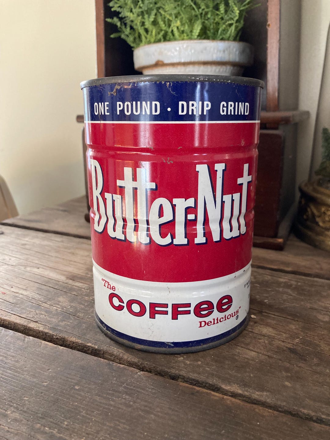 Vintage Butter-nut Coffee Can 1lb No Lid - Etsy