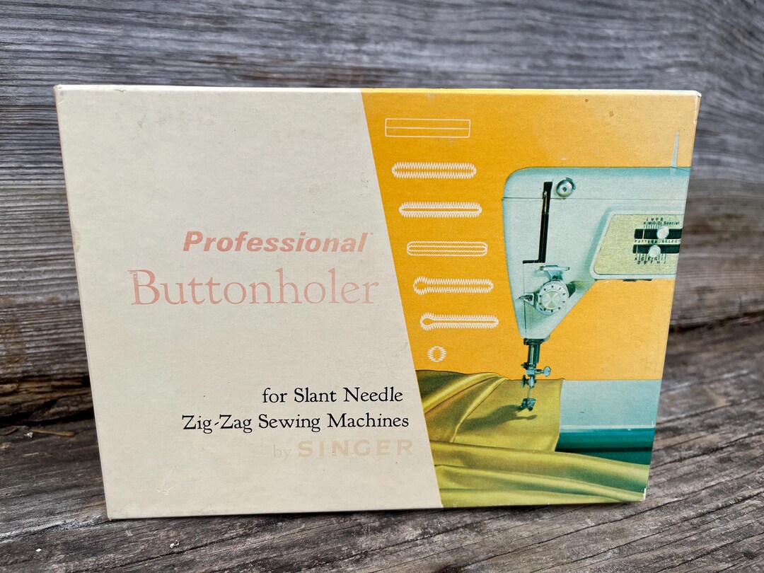 VTG 1967 Singer Professional Buttonholer Slant Needle Zig Zag Sewing ...