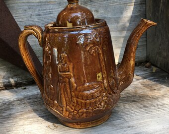 Rockingham Teapot - Etsy