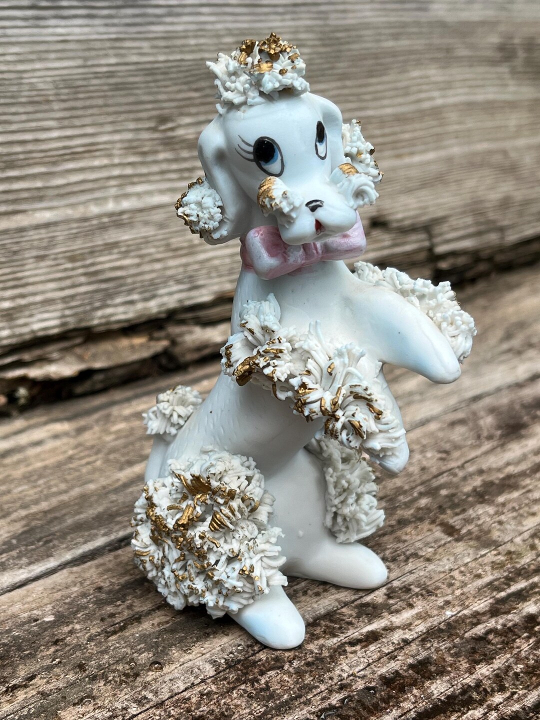 Vintage 4.5”spaghetti Trim Blue Poodle Dog Korea, 1960s MCM - Etsy