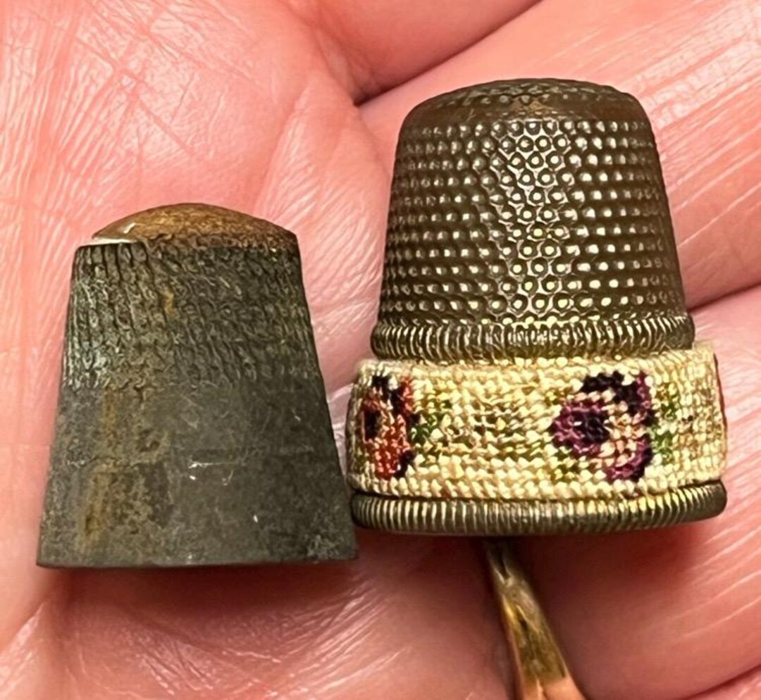 Vintage Copper or Brass Victorian Sewing Thimbles - Etsy