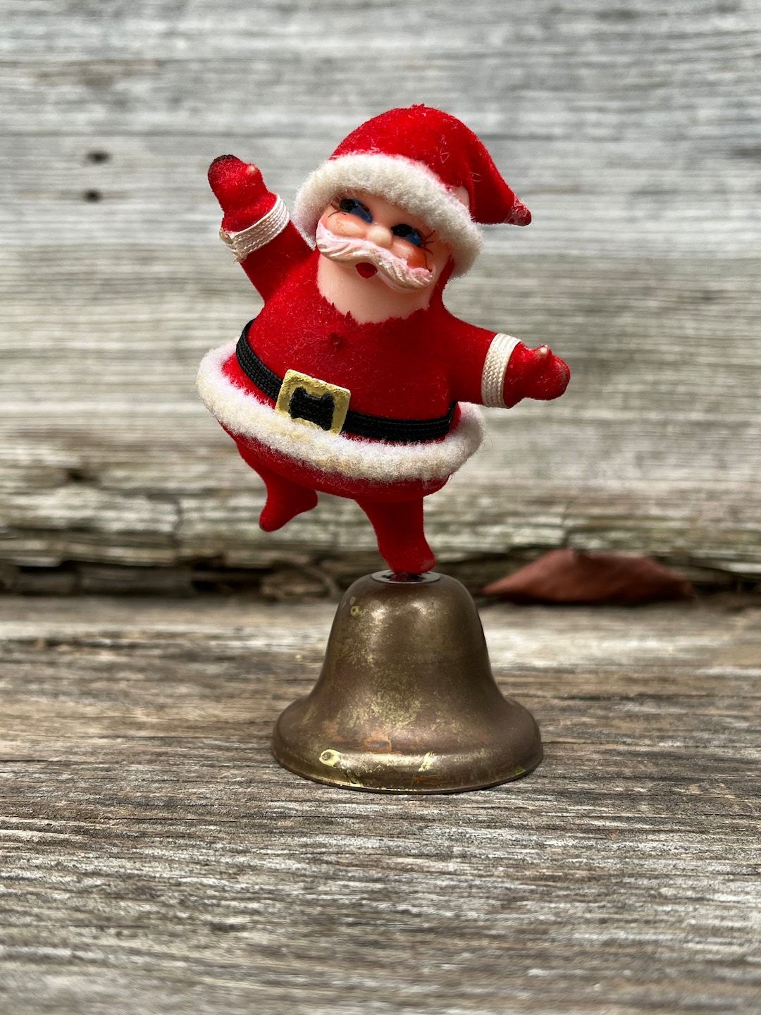 Vintage Santa Bell Rare Christmas Decor - Etsy