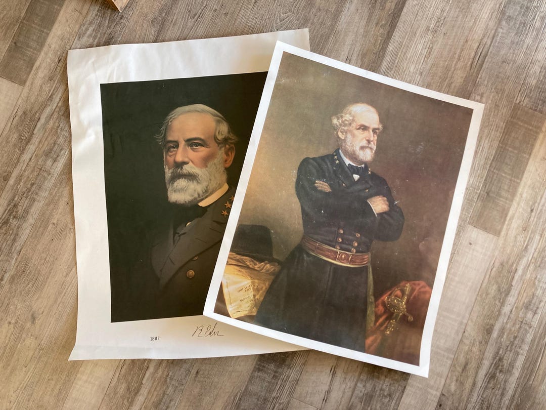 Robert E Lee Civil War General Poster/prints - Lot of 2 (reproductions ...