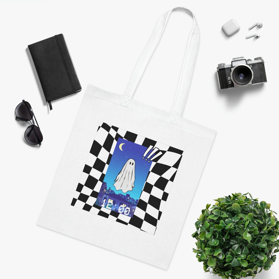 Ghost Tote Bag, Ghost Bag, Cotton Tote, Reusable Bag, Anime Bag, Anime ...