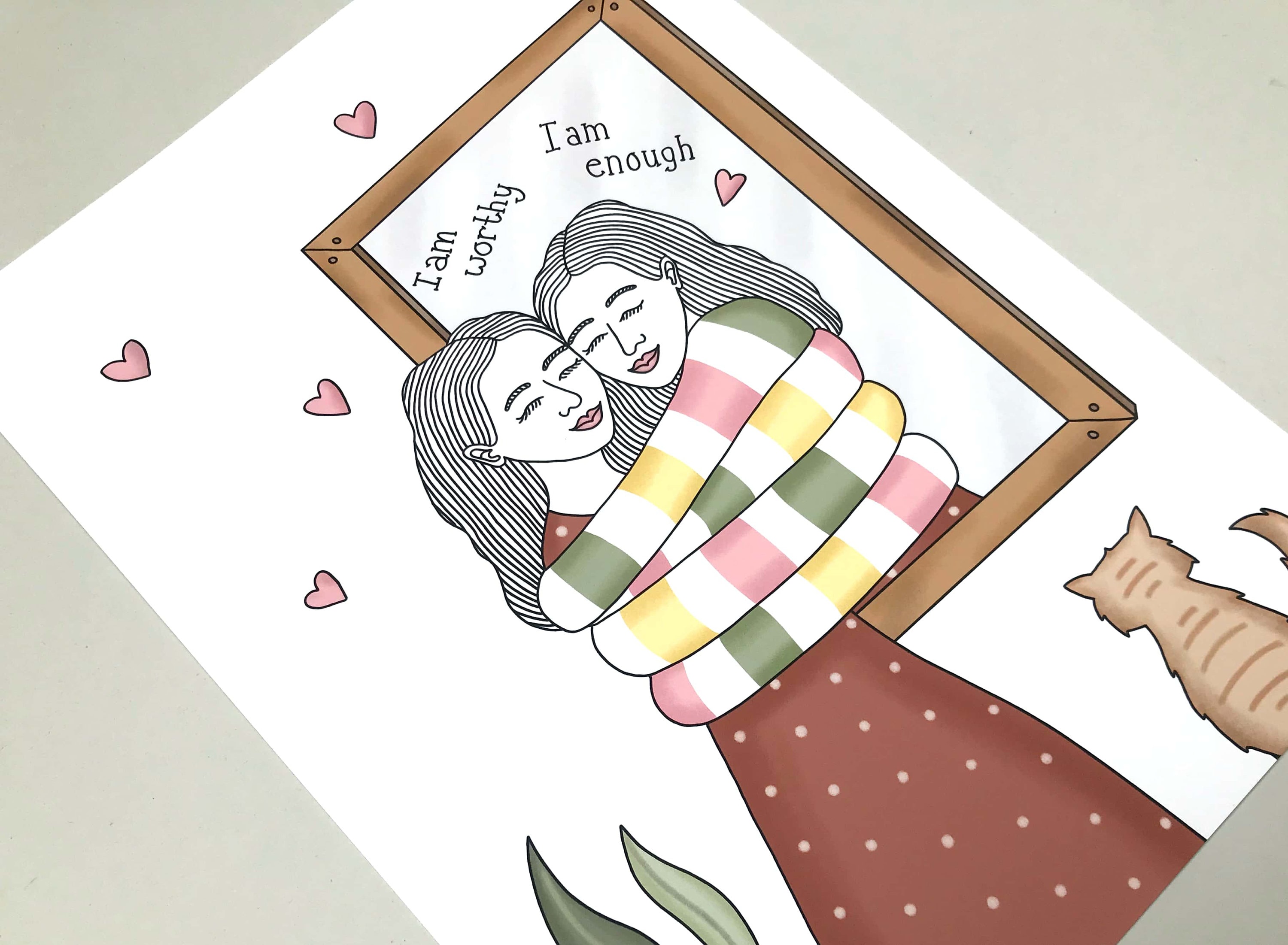 Self Love Poster Body Positive Art Love Yourself Print Body | Etsy