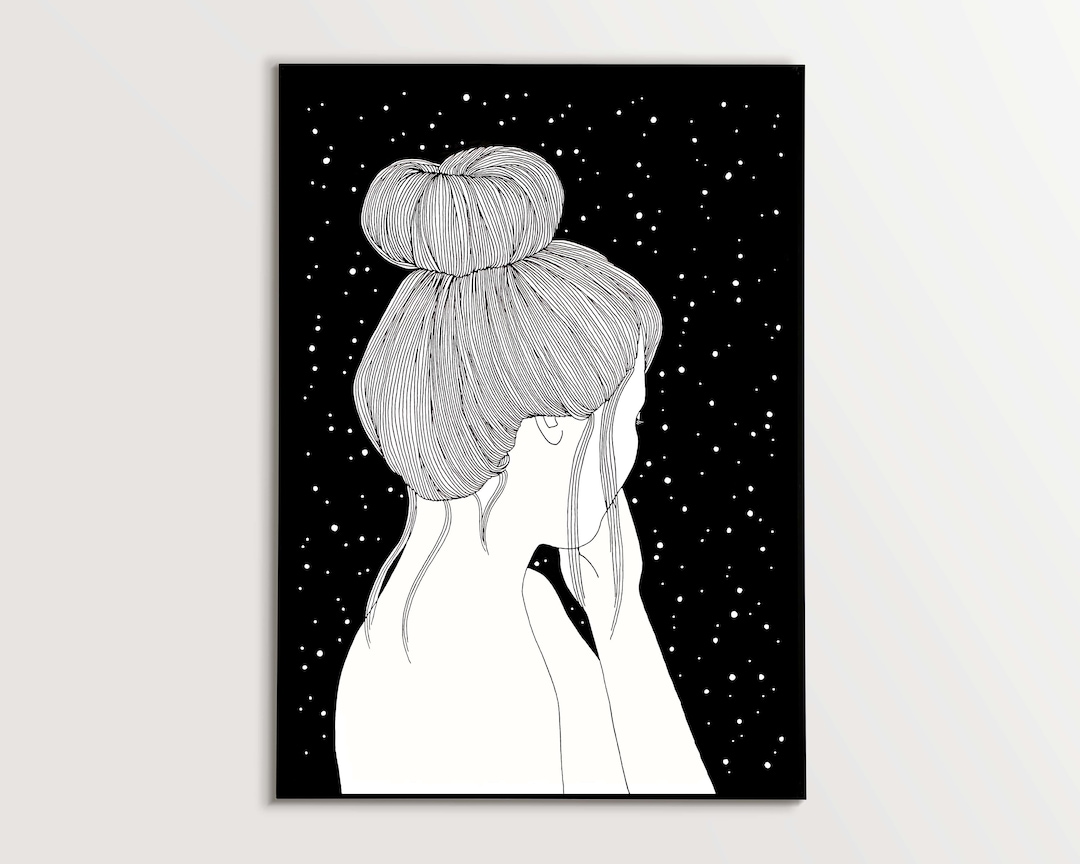 Gift for Introvert, Hair Wall Art, Introvert Gifts, Hair Print ...