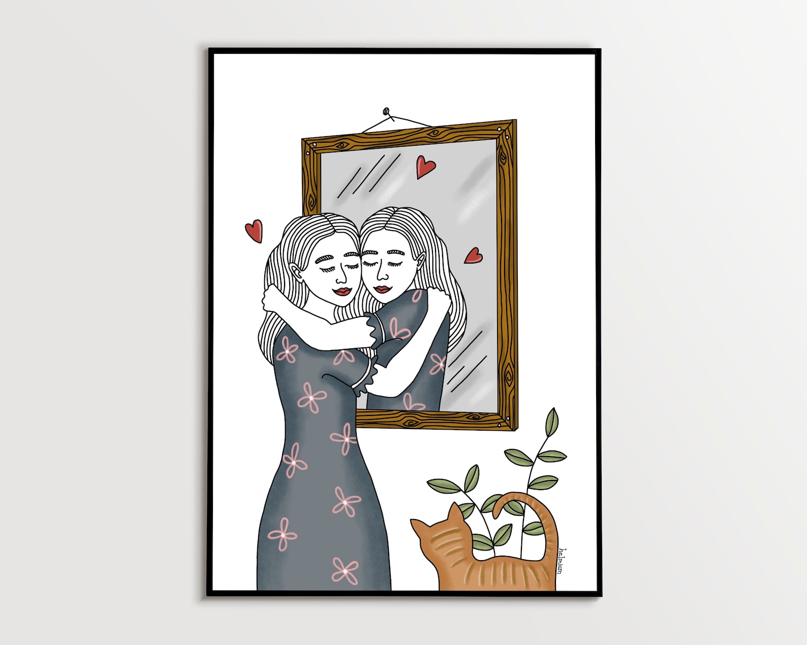 Self Love Poster Body Positive Art Love Yourself Print Body - Etsy