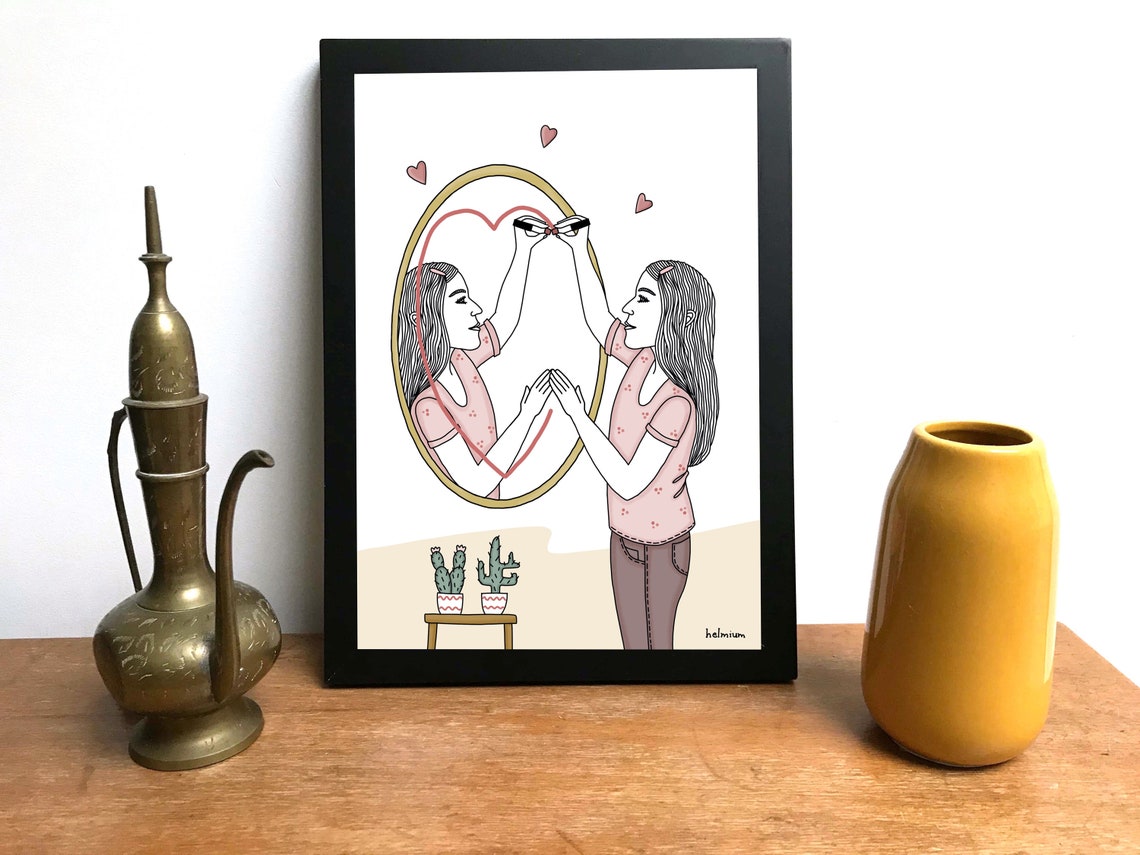 Self Love Poster Body Positive Art Love Yourself Print Body - Etsy