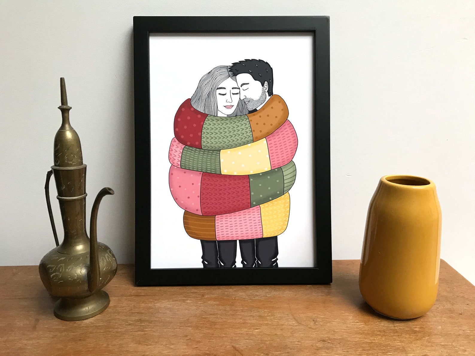 Romantic Art Print Love Wall Art Couple Art Unique Gift for | Etsy