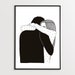 Hugging Illustration Embrace Print Hugging Art Cute Gift - Etsy