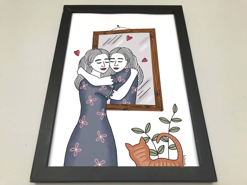 Self Love Poster Body Positive Art Love Yourself Print Body - Etsy