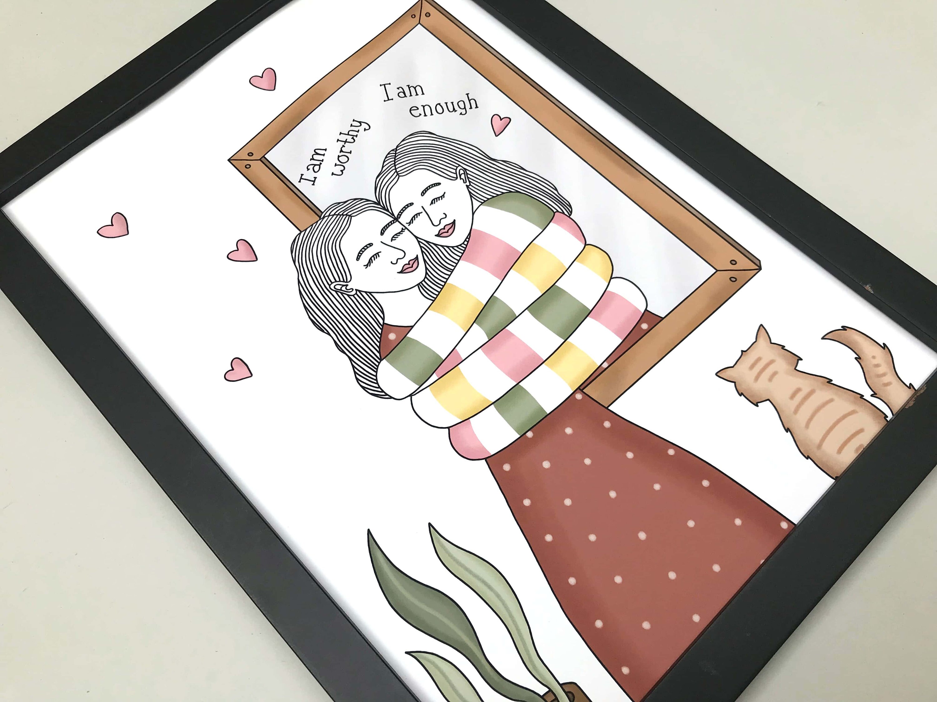 Self Love Poster Body Positive Art Love Yourself Print Body | Etsy