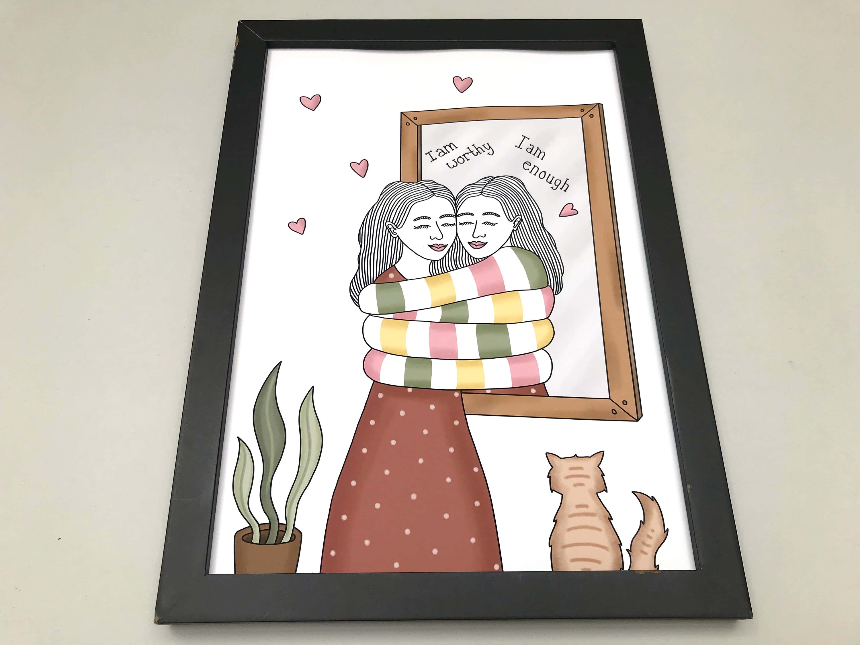 Self Love Poster Body Positive Art Love Yourself Print Body | Etsy