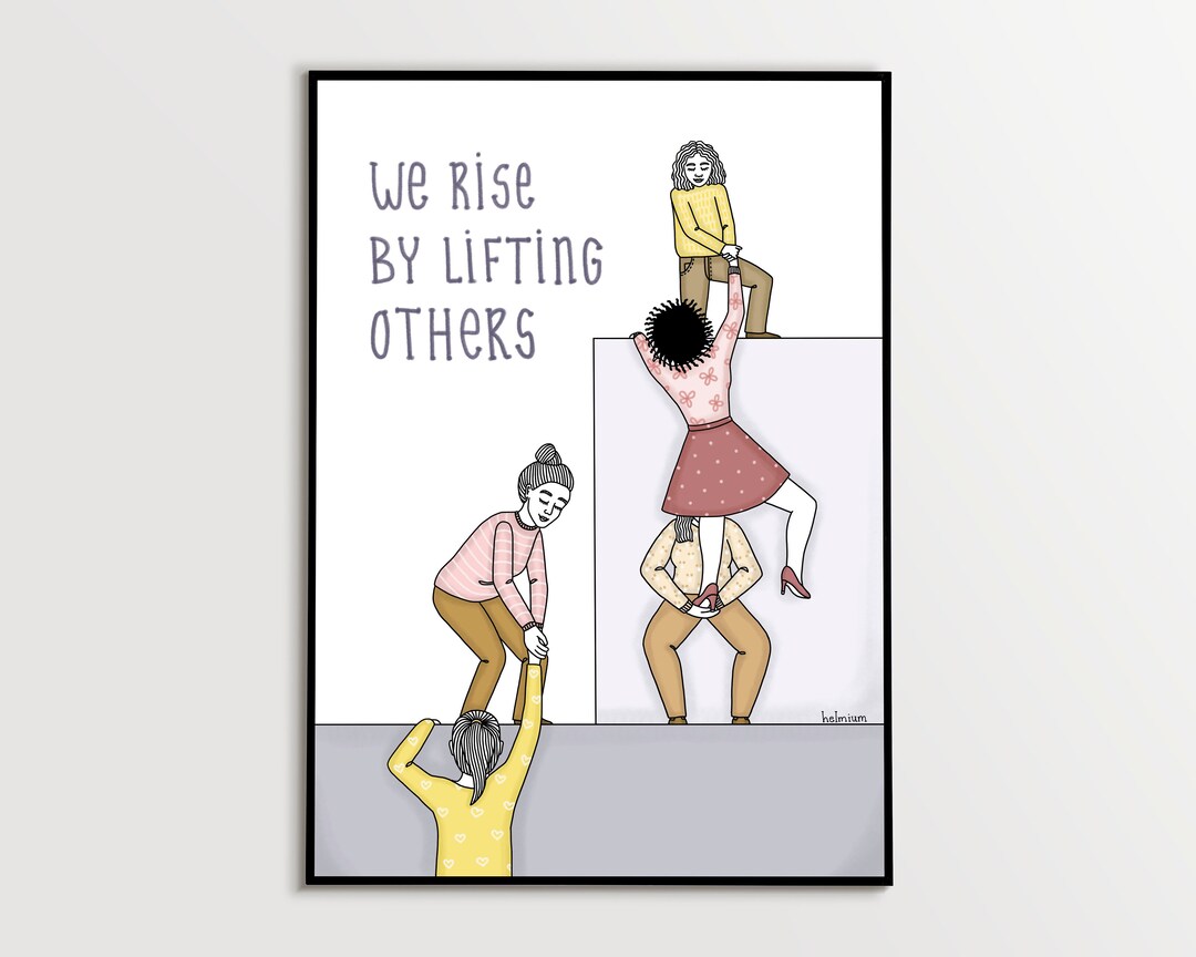 Women Supporting Women Art Women Empowerment Womanhood - Etsy