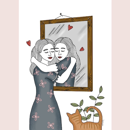 Self Love Art Self Love Print Body Positivity. Love - Etsy